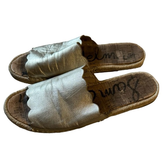 Sam Edelman | Shoes | Sam Edelman Gold Metallic Leather Espadrille ...